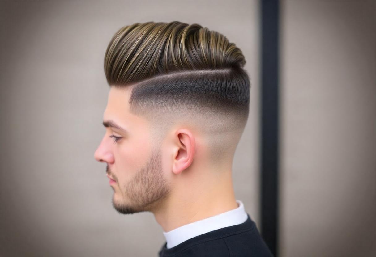 Mid Fade Pompadour Hairstyles - Achieve A Sharp Look - Dapper Do Hub