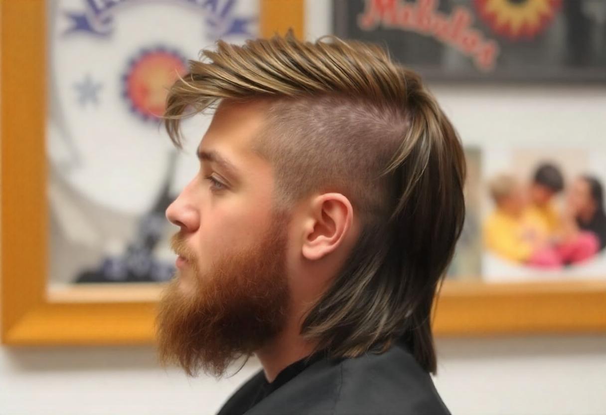 The Ultimate Guide To Middle Part Mullet Haircuts - Dapper Do Hub